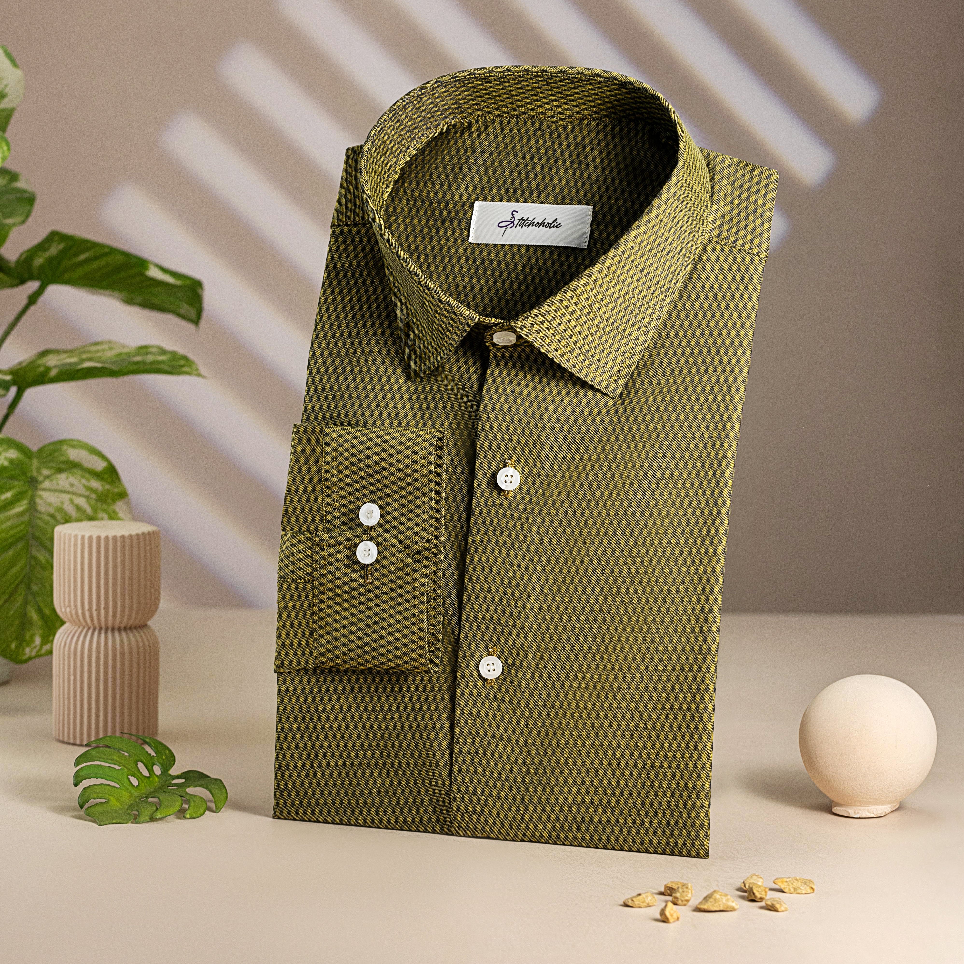Pixel Olive Shirt