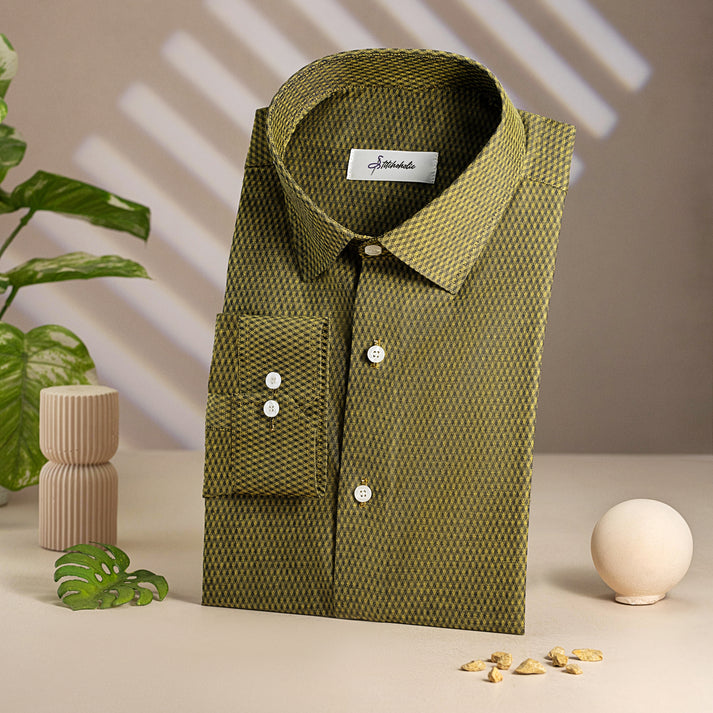 Pixel Olive Shirt
